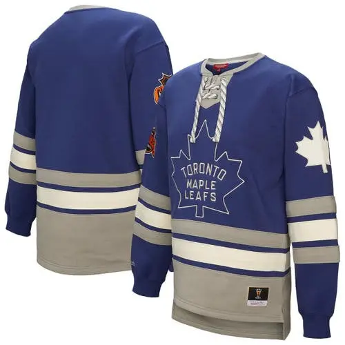 Mitchell & Ness Toronto Maple Leafs Heritage Lace-up Pullover Sweatshirt