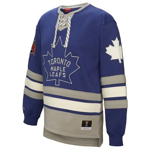 Mitchell & Ness Toronto Maple Leafs Heritage Lace-up Pullover Sweatshirt