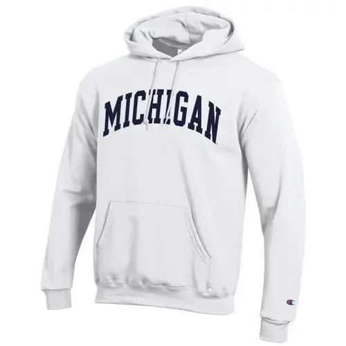 Champion Michigan Wolverines Basic Arch Fleece Pullover Hoodie