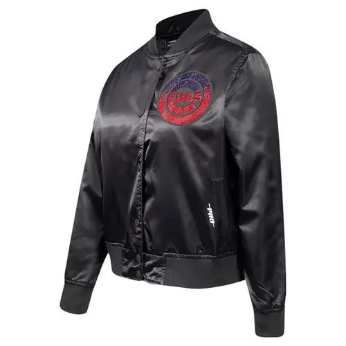 PRO STANDARD Chicago Cubs Rhinestone Satin Jacket