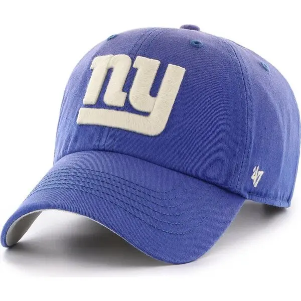 '47 New York Giants Relaxed Clean Up Adjustable Hat - Royal