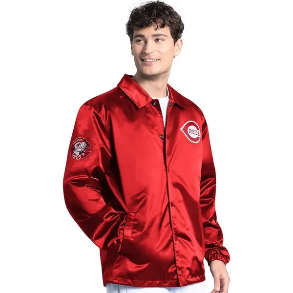 STARTER Cincinnati Reds Cooperstown Collection Coaches Jacket