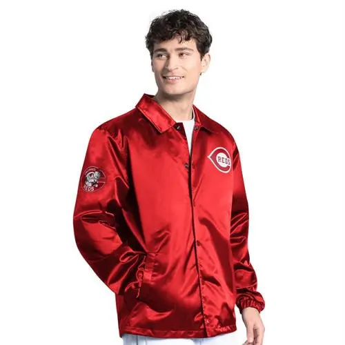 STARTER Cincinnati Reds Cooperstown Collection Coaches Jacket