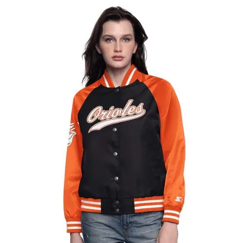 STARTER Baltimore Orioles Home Run Varsity Jacket