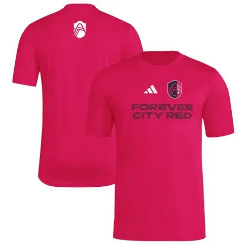 Adidas Pink St. Louis City Sc 2025 Jersey Hook Aeroready T-shirt - Red