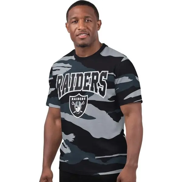 STARTER Gray Las Vegas Raiders Thursday Night Gridiron T-shirt - Camo