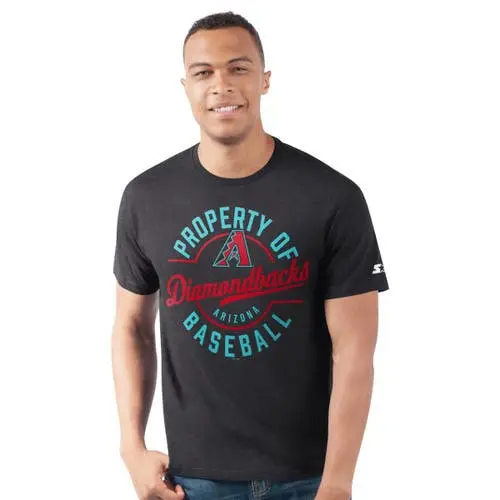 STARTER Arizona Diamondbacks Prime Time Property Of T-shirt - Black