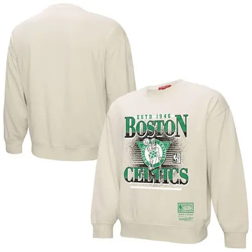 Mitchell & Ness Boston Celtics Oversprayed Pullover Sweatshirt