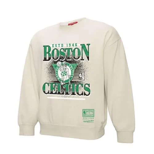 Mitchell & Ness Boston Celtics Oversprayed Pullover Sweatshirt