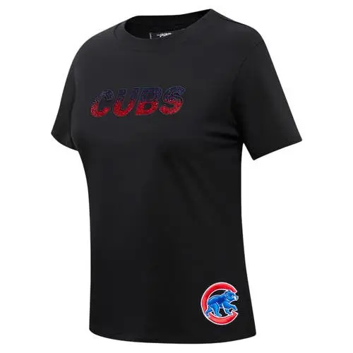 PRO STANDARD Chicago Cubs Rhinestone Slim Fit T-shirt