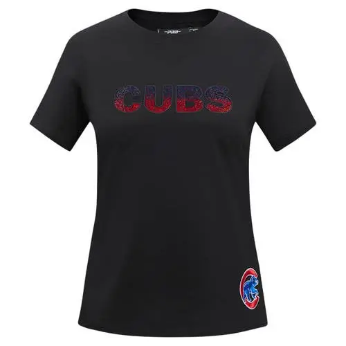 PRO STANDARD Chicago Cubs Rhinestone Slim Fit T-shirt