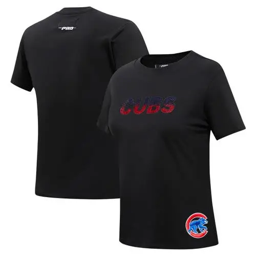 PRO STANDARD Chicago Cubs Rhinestone Slim Fit T-shirt