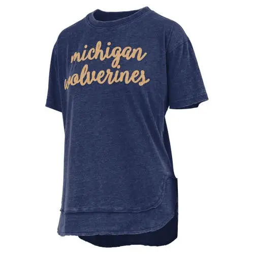PRESSBOX Michigan Wolverines Poncho T-shirt