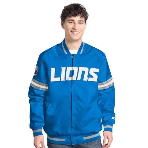 STARTER Detroit Lions Scout Varsity Jacket