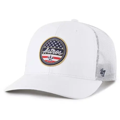 '47 Houston Astros Homage Adjustable Trucker Hat - White