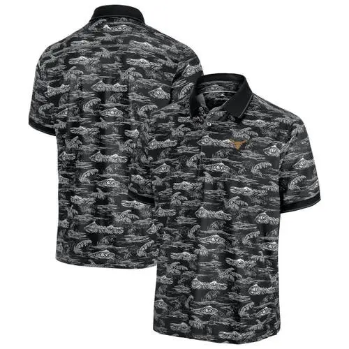 Tommy Bahama Texas Longhorns Sport Bay View Islandzone Polo - Black