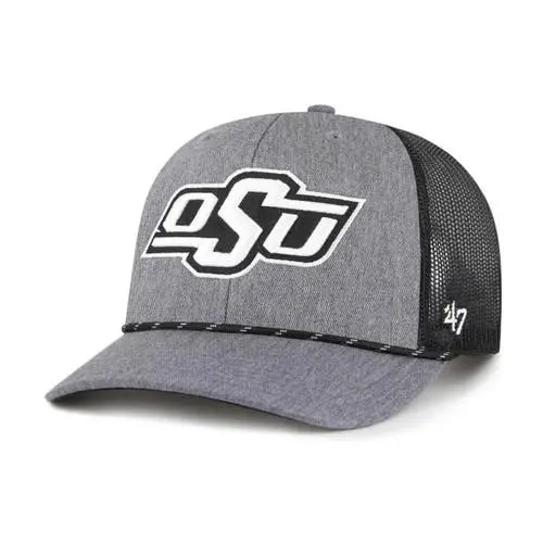 '47 Oklahoma State Cowboys Carbon Rope Trucker Hat