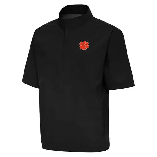 ANTIGUA Clemson Tigers Brisk Quarter-zip Windbreaker