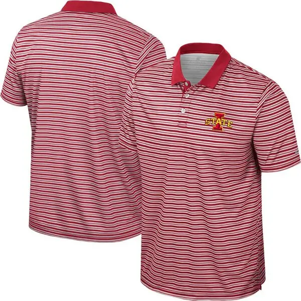 COLOSSEUM Iowa State Cyclones Striped Polo