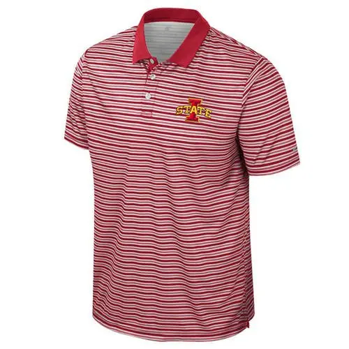 COLOSSEUM Iowa State Cyclones Striped Polo