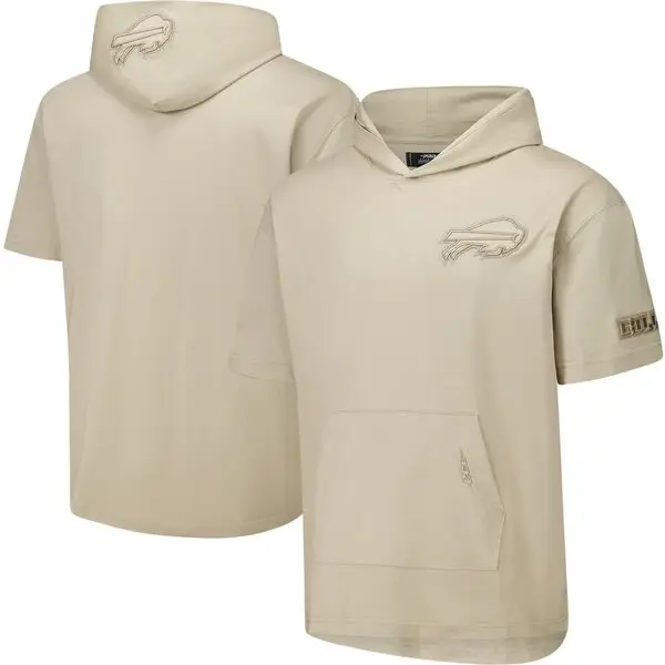 PRO STANDARD Buffalo Bills Neutrals Capsule Short Sleeve Pullover Hoodie