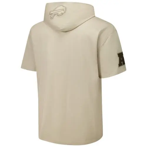 PRO STANDARD Buffalo Bills Neutrals Capsule Short Sleeve Pullover Hoodie