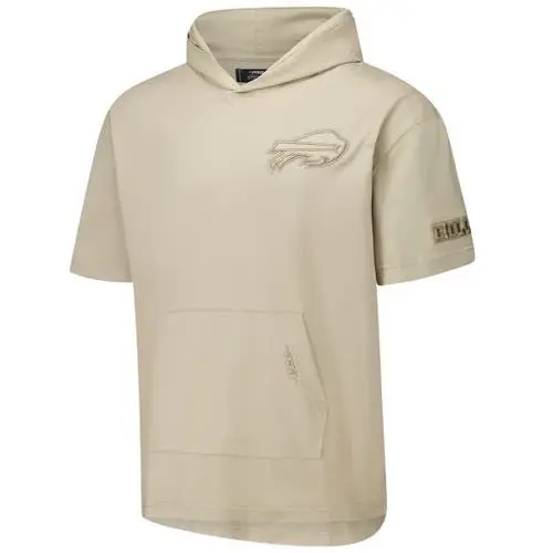 PRO STANDARD Buffalo Bills Neutrals Capsule Short Sleeve Pullover Hoodie