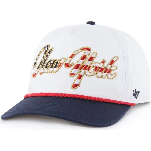'47 New York Giants Patriotic Overhand Hitch Adjustable Cap