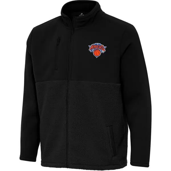 ANTIGUA New York Knicks Daily Fused Full-zip Jacket - Black