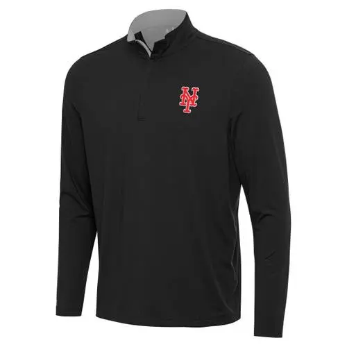 ANTIGUA New York Mets Content Quarter-zip Top
