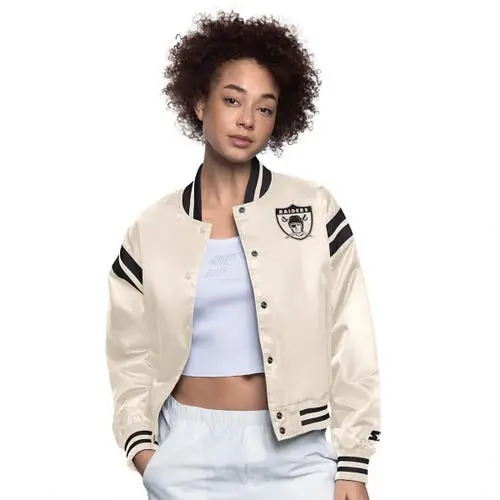 STARTER Oakland Raiders Satin Jacket