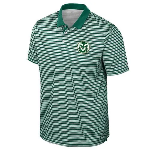 COLOSSEUM Colorado State Rams Striped Polo