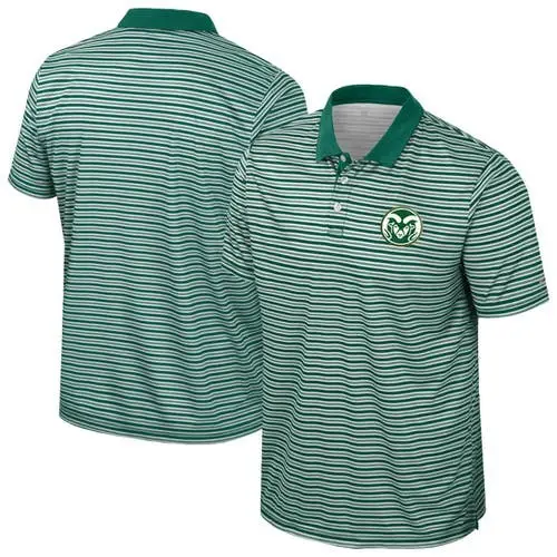 COLOSSEUM Colorado State Rams Striped Polo