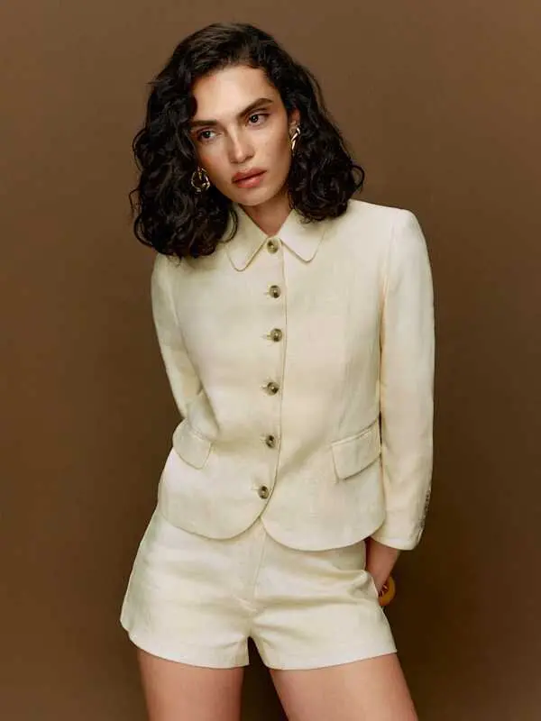 REFORMATION Linen Two-piece Set