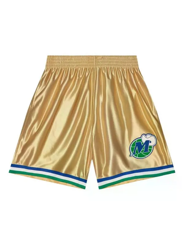 Mitchell & Ness Nba Dallas Mavericks 1998 75th Swingman Shorts - Gold