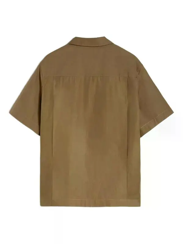 JIL SANDER Cotton Taffeta Polo Shirt - Green