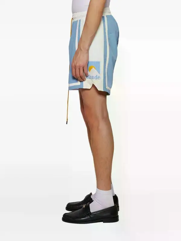 Rhude Panelled Shorts - Blue