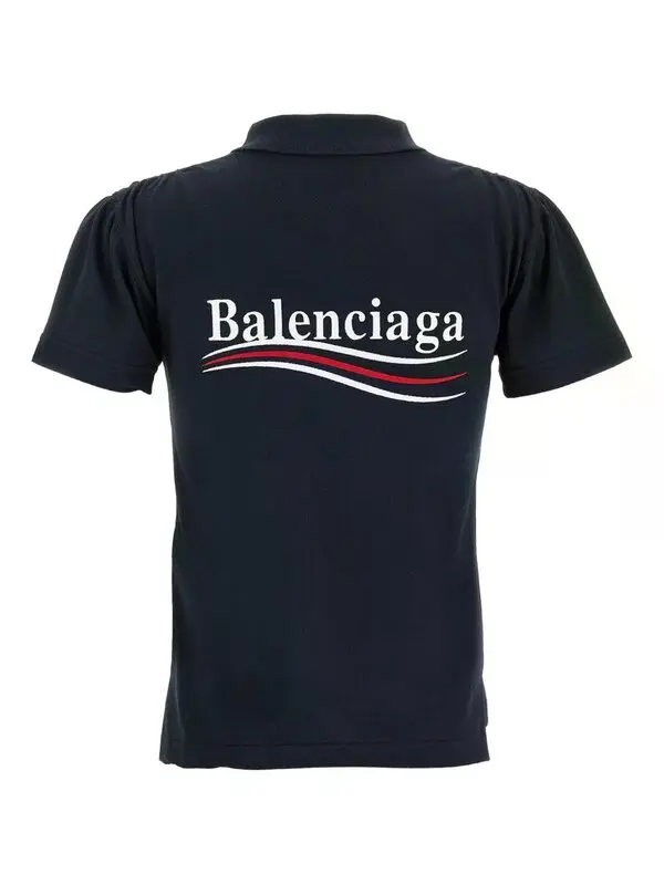 Balenciaga Logo-embroidered Polo Top
