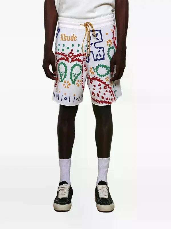 Rhude Bandana-intarsia Shorts