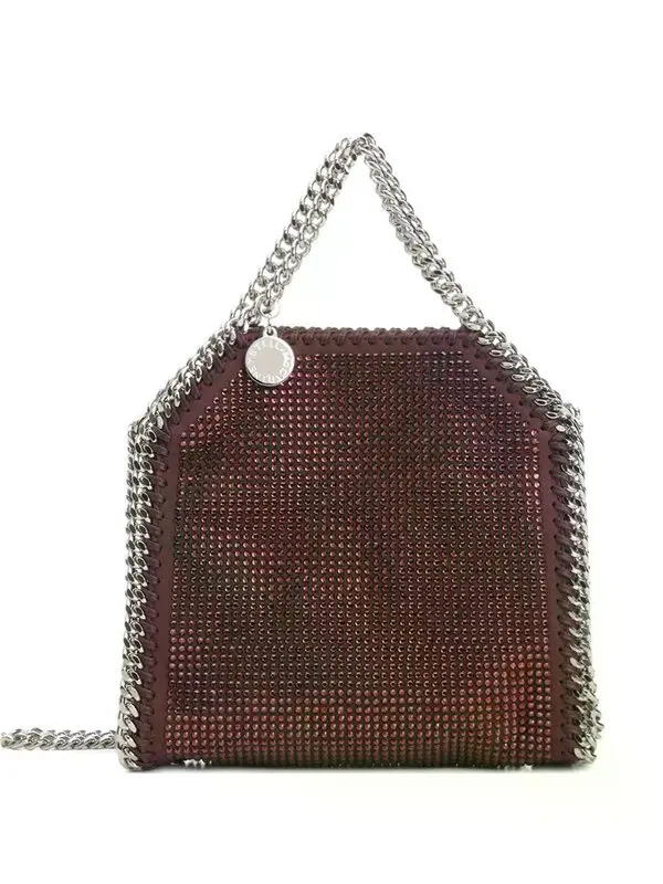 Stella McCartney Falabella Rhinestone-embellished Tote - Red