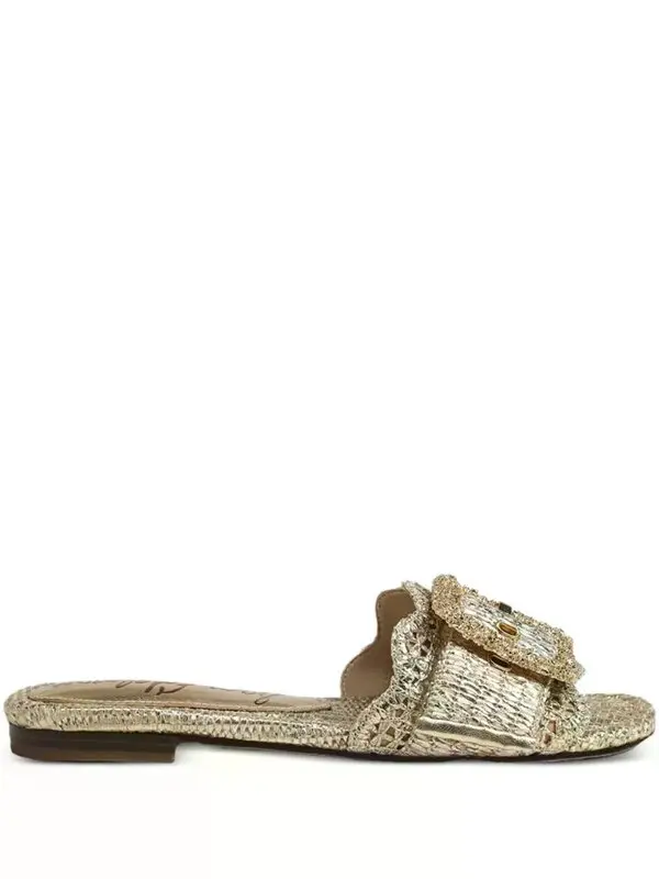 Sam Edelman Bambi Woven Sandals - Gold