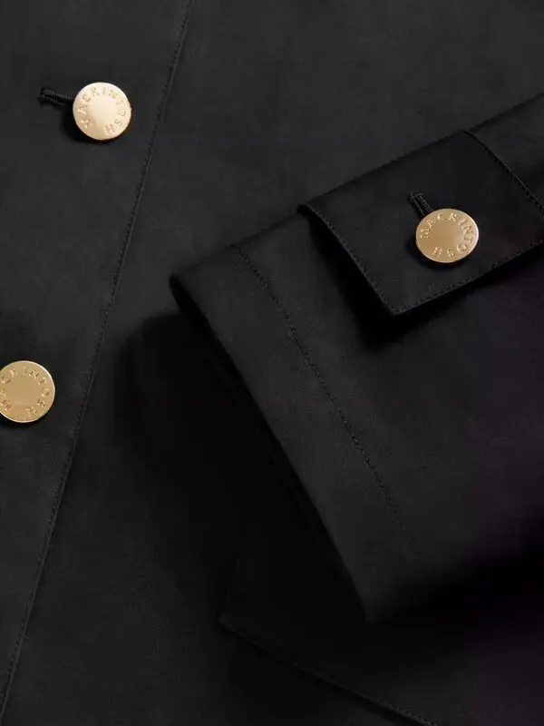 Mackintosh Humbie Button-up Coat - Black