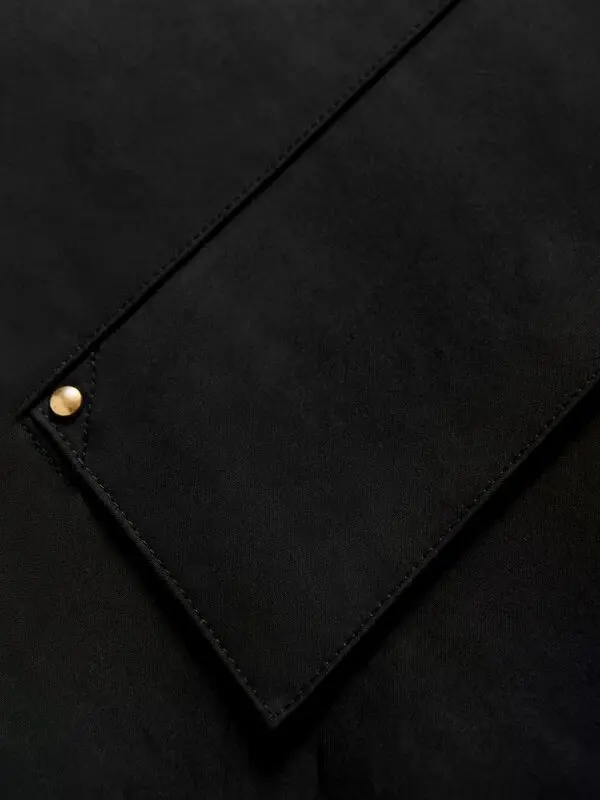 Mackintosh Humbie Button-up Coat - Black