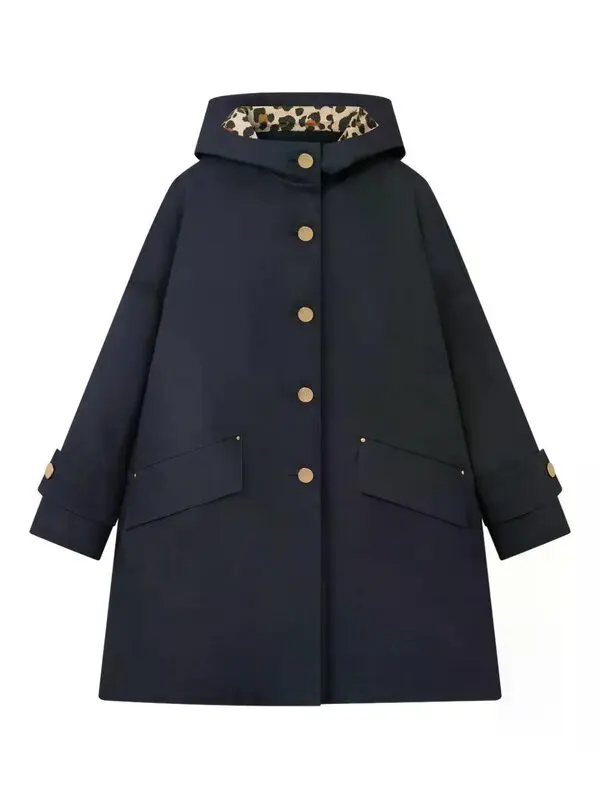 Mackintosh Humbie Hooded Coat - Blue