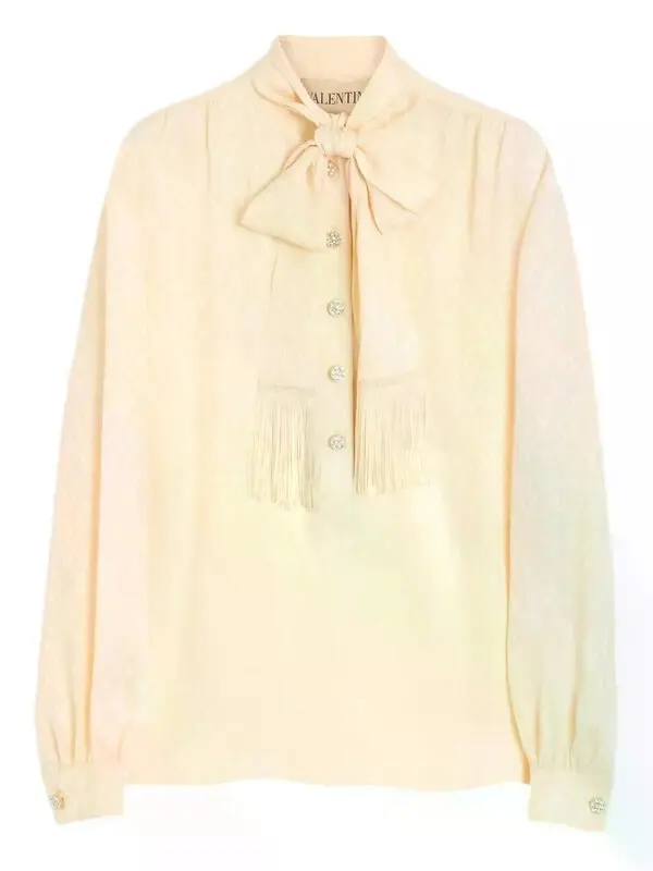Valentino Garavani Silk Jacquard Blouse
