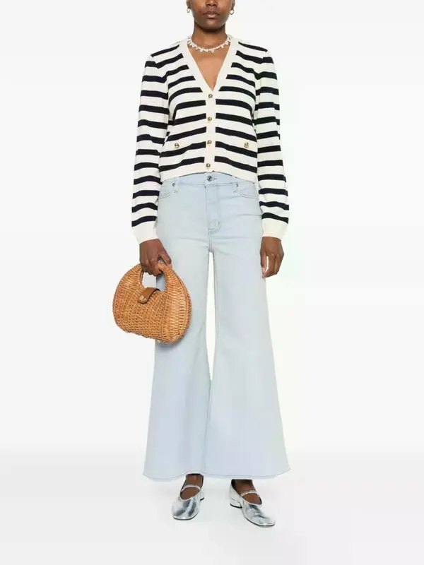 FRAME Striped Cardigan - Neutrals