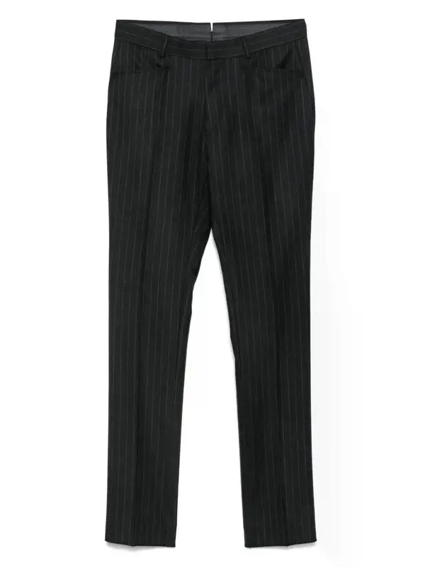 TOM FORD Striped Straight-leg Trousers - Grey