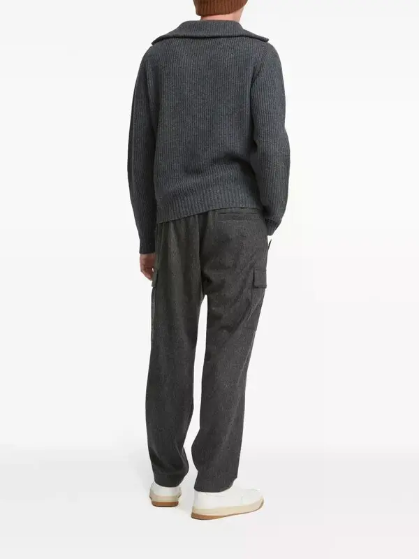 YVES SALOMON Knitted Tapered Trousers