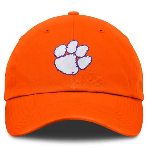 Top Of The World Clemson Tigers Team Logo Adjustable Hat - Orange