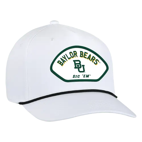 AHEAD Baylor Bears Alto Rope Adjustable Cap - White